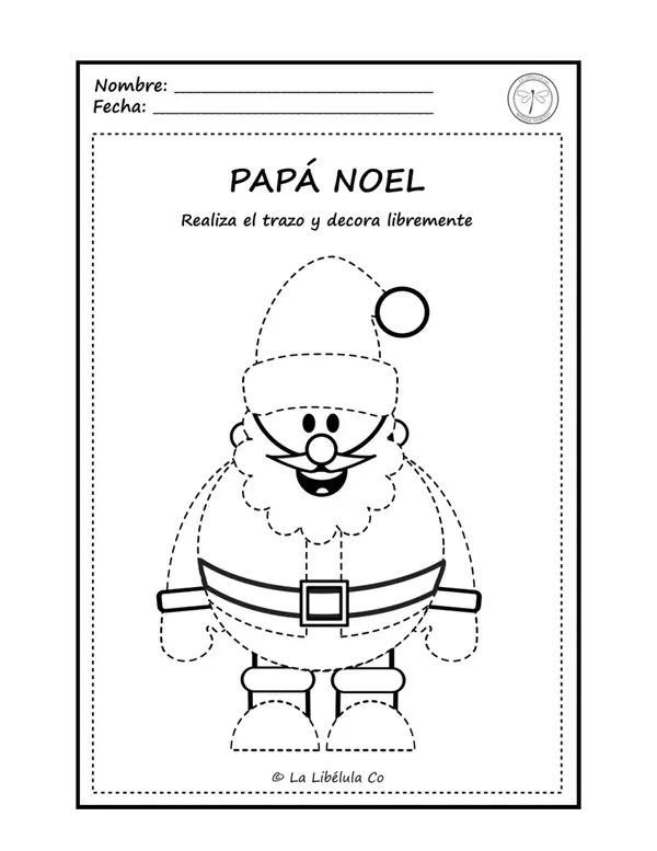 Fichas de trazos Navidad | profe.social