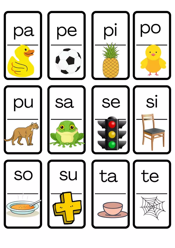 Juego de sílabas | profe.social