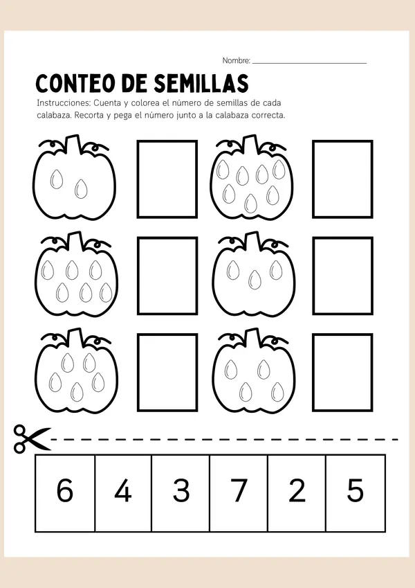 Actividades de matemática de Halloween | profe.social