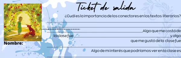 Ticket de salida 8° | profe.social