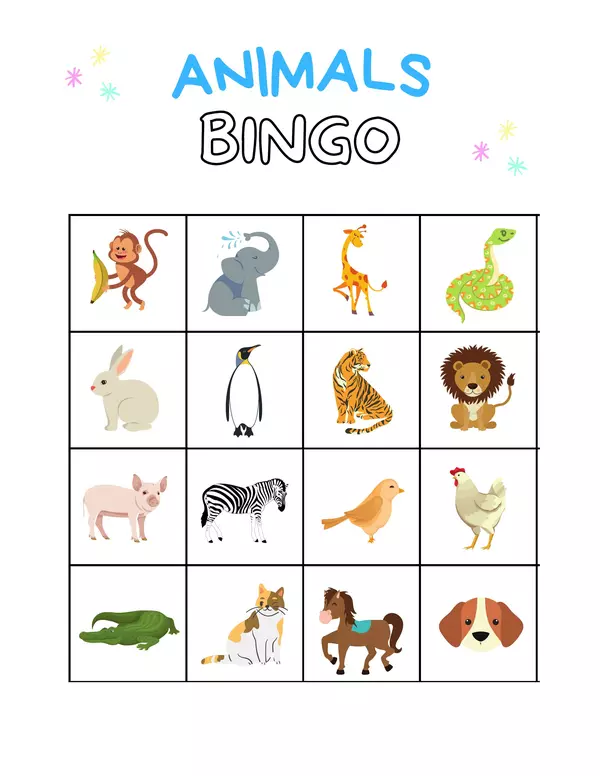 Bingo Animals | profe.social