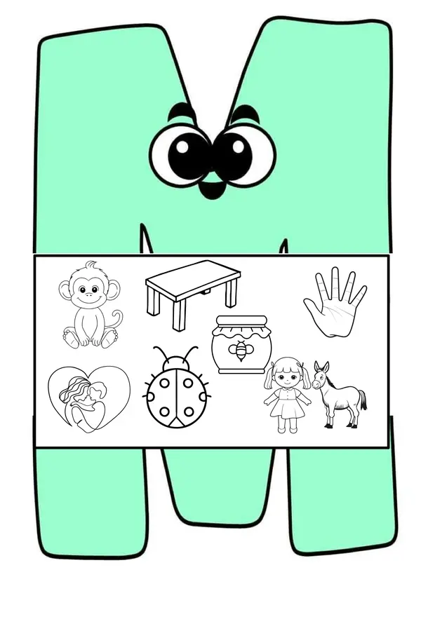 Títere de la letra M | profe.social