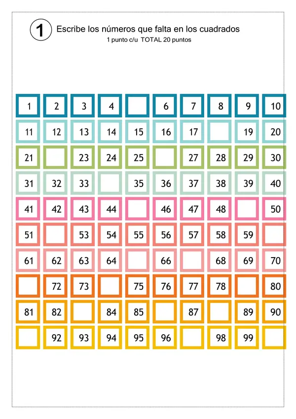 Prueba de matemática números y operaciones, geometría y ubicación ...