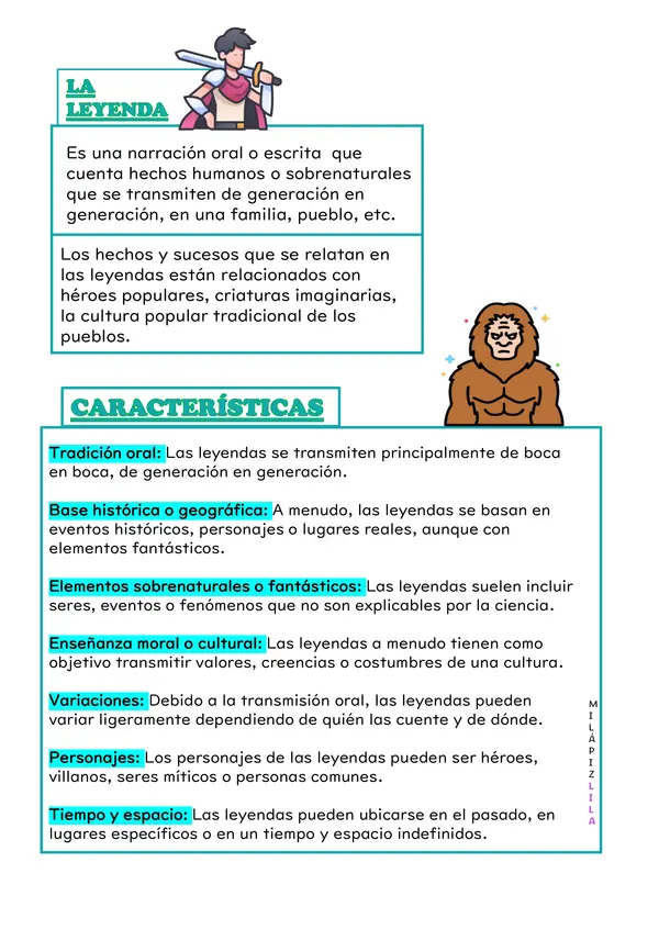 ANALIZANDO EL TEXTO DE UNA LEYENDA | profe.social