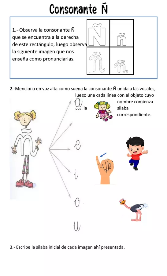Conociendo consonante Ñ | profe.social