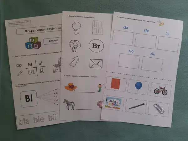Guías de Grupos consonánticos | profe.social
