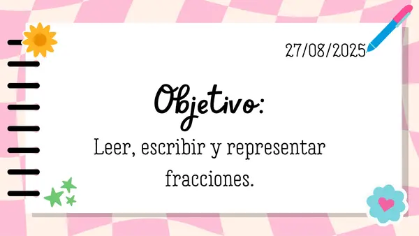 LECTURA, ESCRITURA Y REPRESENTACIÓN DE FRACCIONES. | profe.social