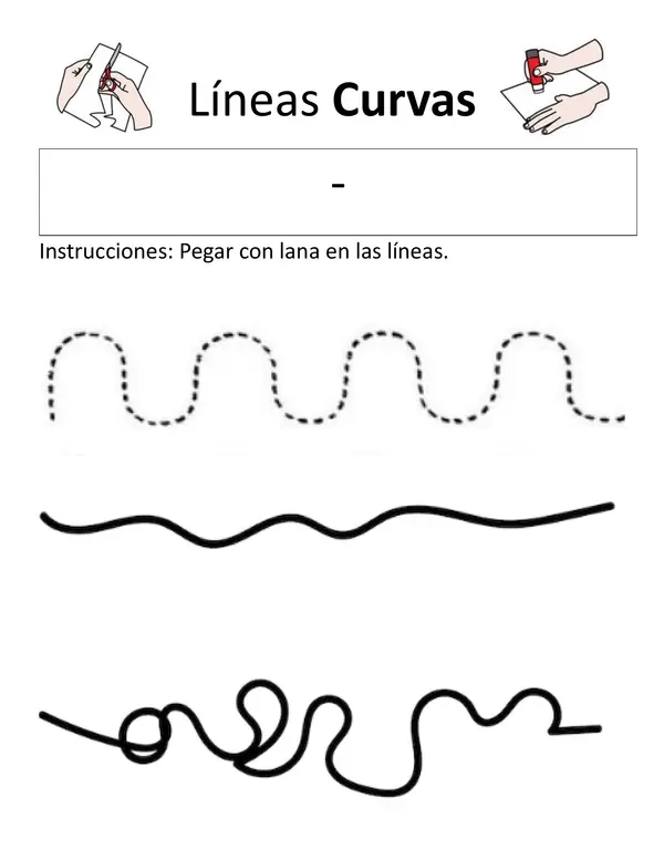 Algunas actividades de líneas rectas y curvas | profe.social