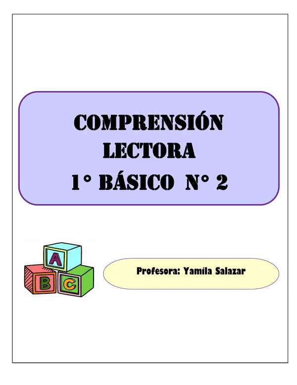 Fichas comprensión lectora 1° básico | profe.social