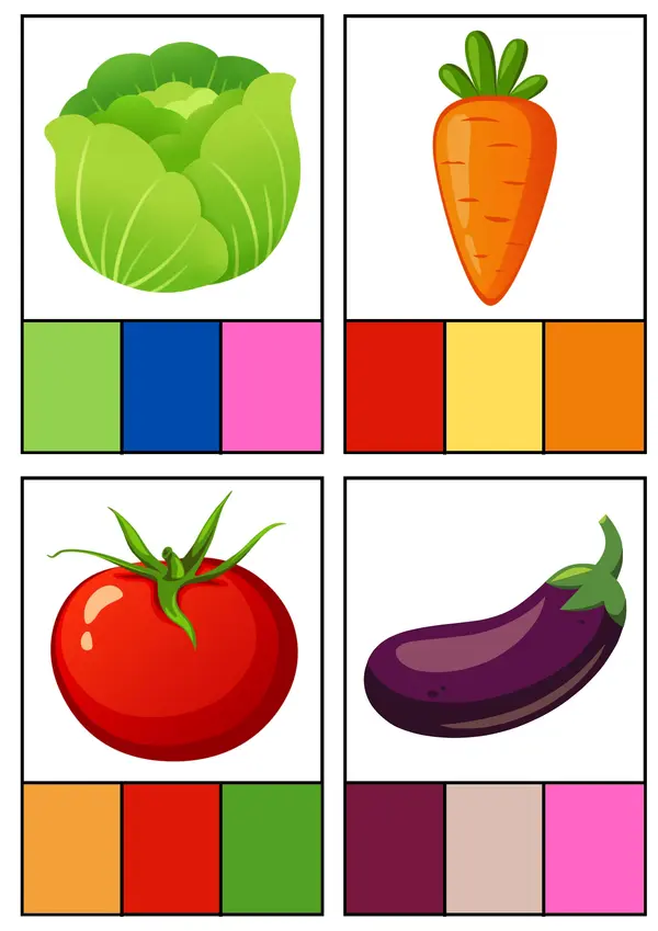 Los Colores De Frutas Y Verduras Profe Social