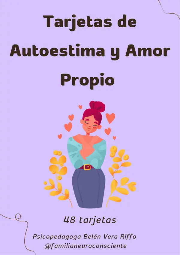 Tarjetas de Autoestima y Amor Propio | profe.social