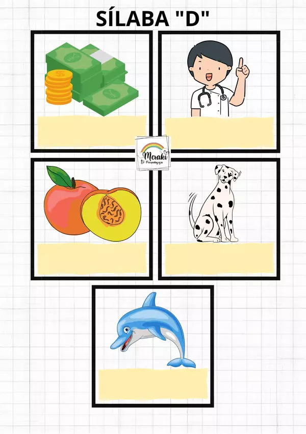 Identifica la sílaba inicial - Letra "D" - MERAKIPSP | profe.social