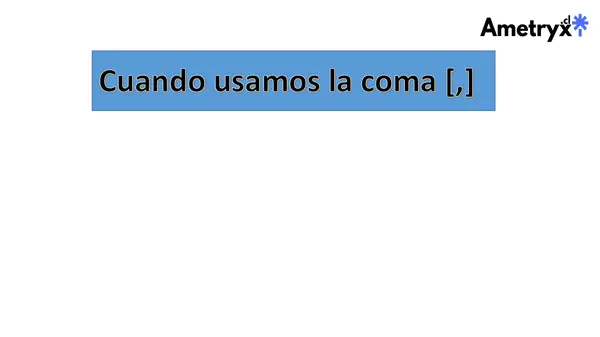 Uso de la coma | profe.social