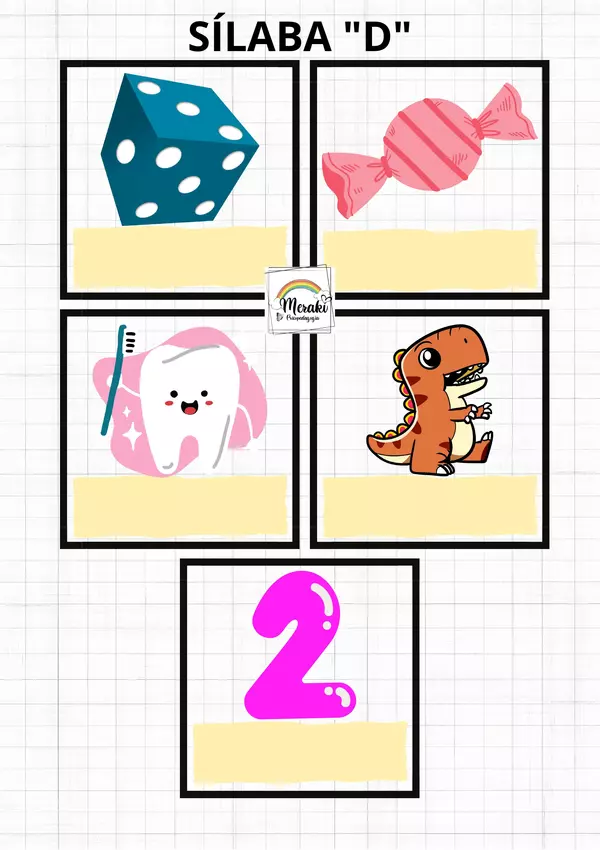 Identifica la sílaba inicial - Letra "D" - MERAKIPSP | profe.social