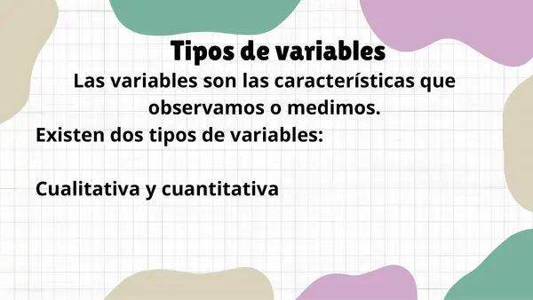 Tablas de frecuencias y tipos de variables | profe.social