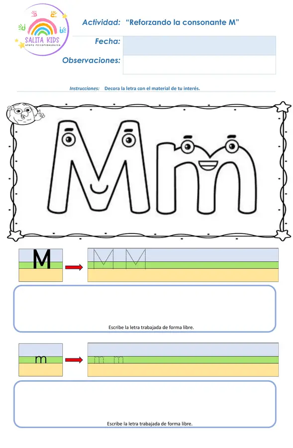Actividades Letra M. | profe.social