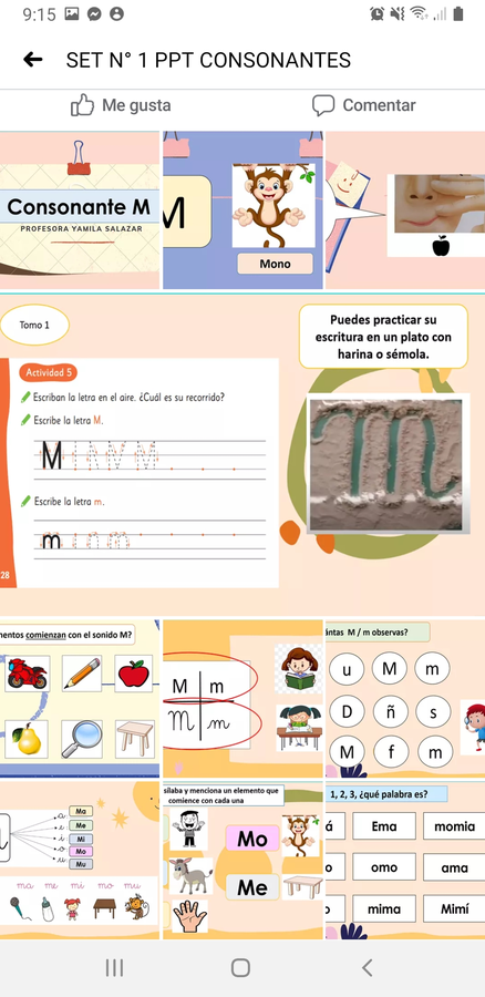 PPT consonantes N° 1 | profe.social