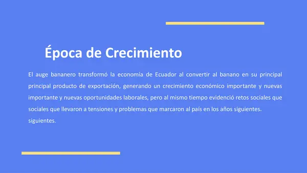 El Auge Bananero | profe.social
