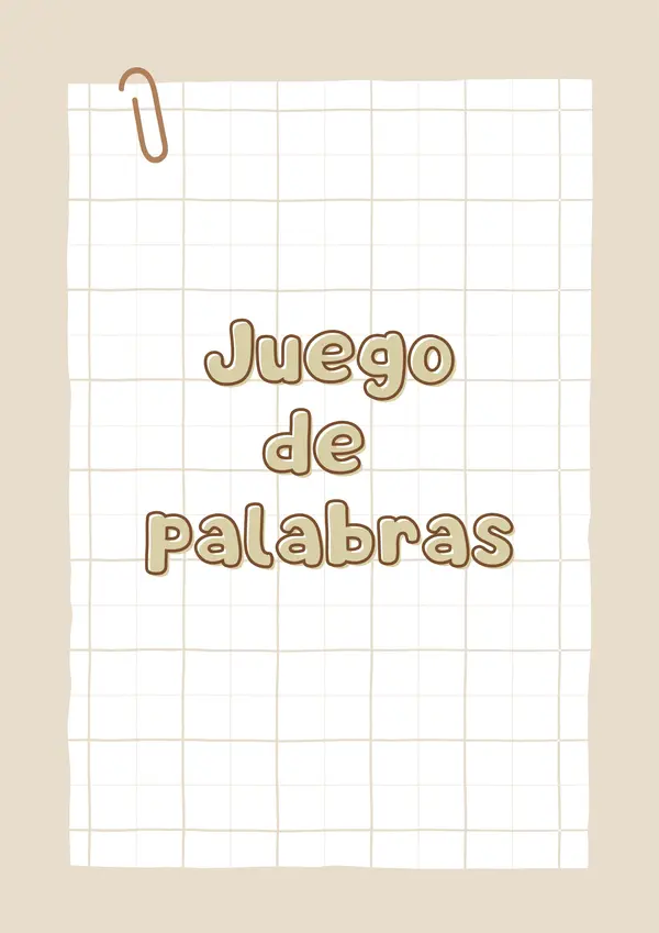 Juego de palabras | profe.social