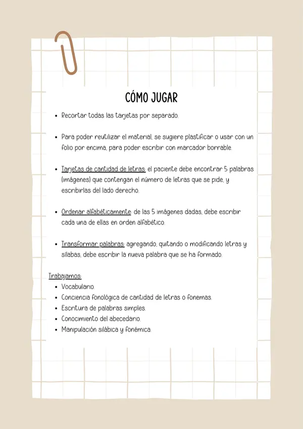 Juego de palabras | profe.social