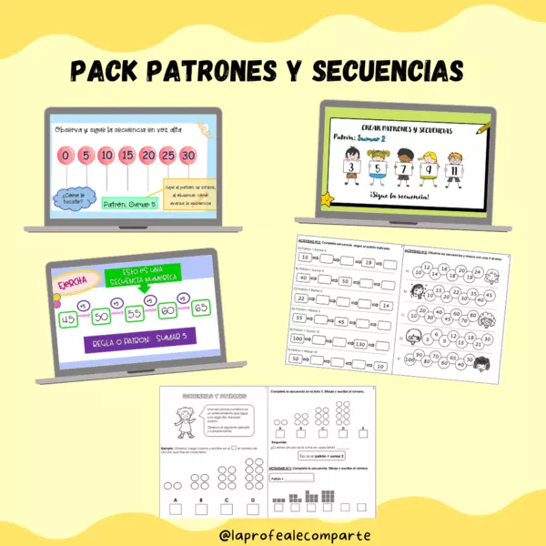 Pack Patrones y secuencias | profe.social