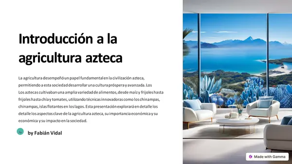 La agricultura azteca | profe.social