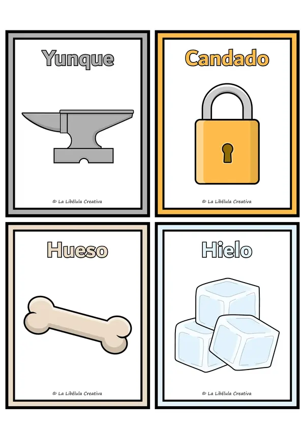 Tarjetas ilustrativas Estados de la materia Ciencias naturales | profe ...