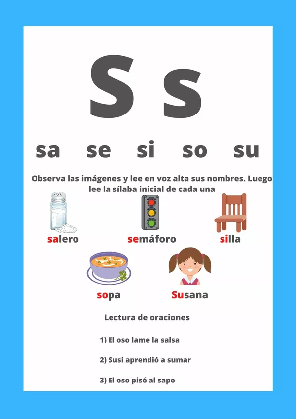 letra S | profe.social