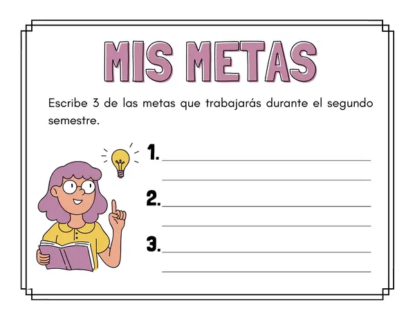 Mis metas segundo semestre | profe.social