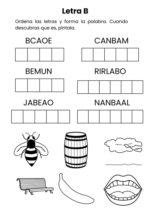 Palabras con B | profe.social