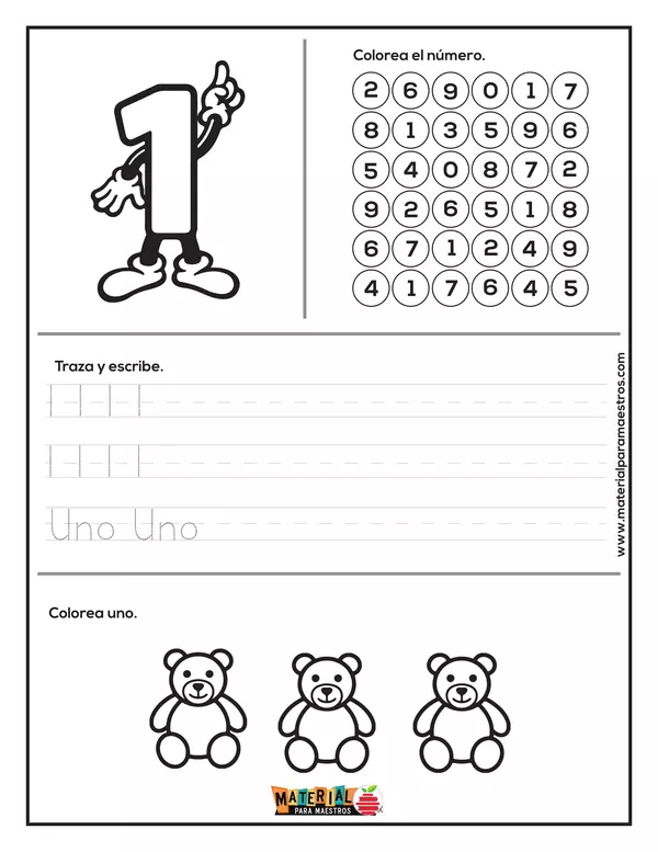 Cuadernillo de numeros | profe.social