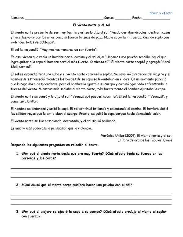 Causa y efecto | profe.social