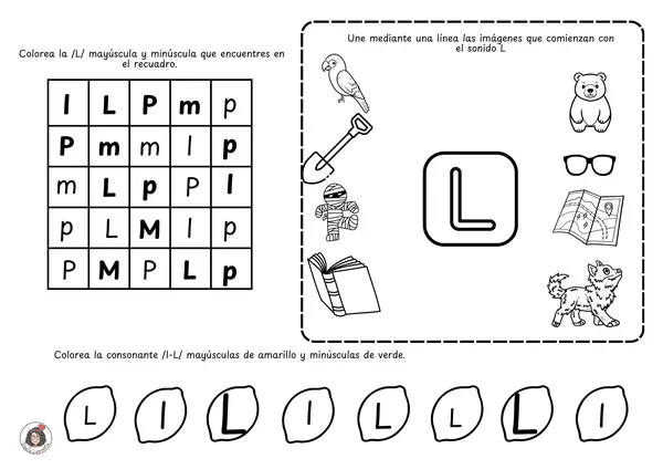 Cuadernillo Consonante L – Lectura Inicial (4 clases) | profe.social