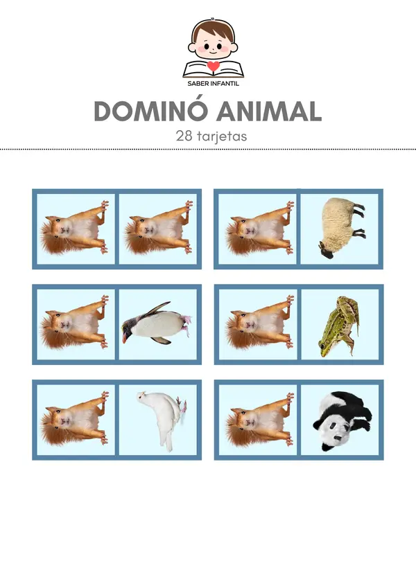 DOMINÓ ANIMAL | profe.social