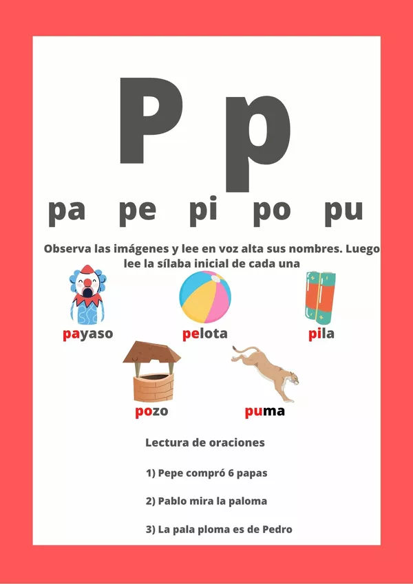 letra P | profe.social