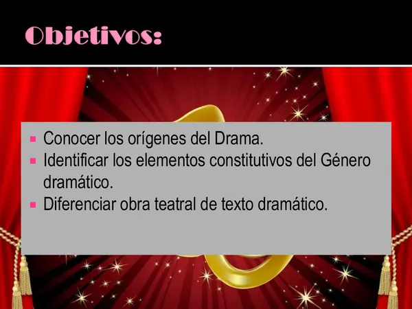 Material 2° medio Lengua y literatura, DRAMA | profe.social