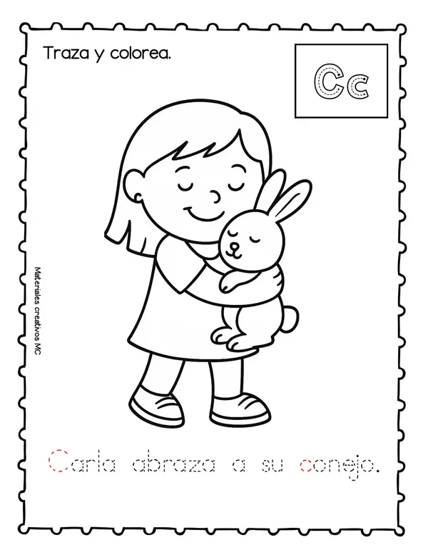 El Abecedario en Oraciones: ¡Traza, Colorea y Aprende! | profe.social