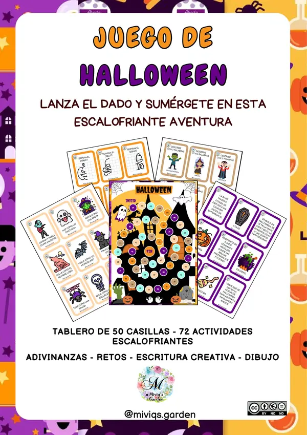 Juego de Mesa de Halloween (72 actividades) | profe.social