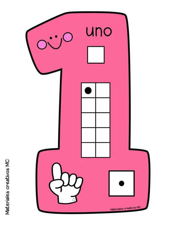 CARTELES DE NÚMEROS DEL 1 AL 20 | profe.social