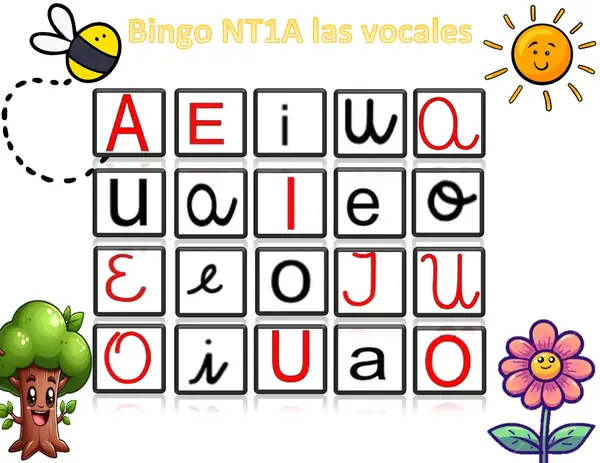 Bingo de las vocales 4 formatos | profe.social