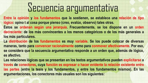 PPT - La argumentación | profe.social