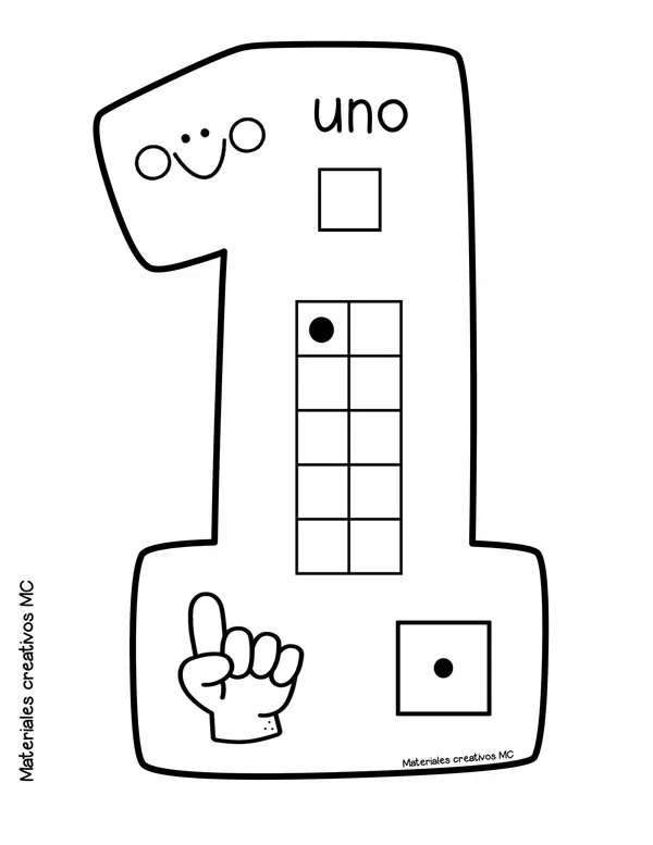 CARTELES DE NÚMEROS DEL 1 AL 20 | profe.social