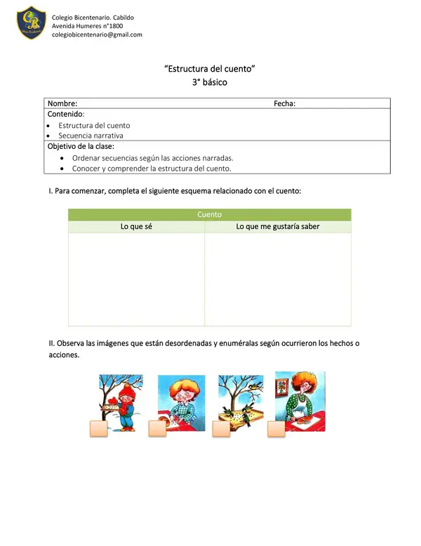 Guia estructura del cuento | profe.social