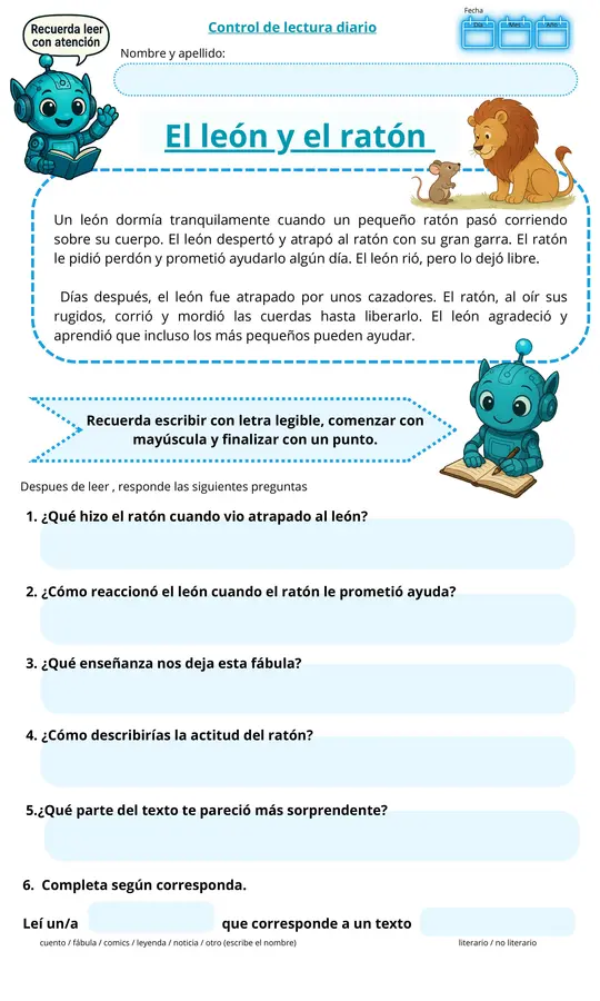 Comprensión lectora | profe.social