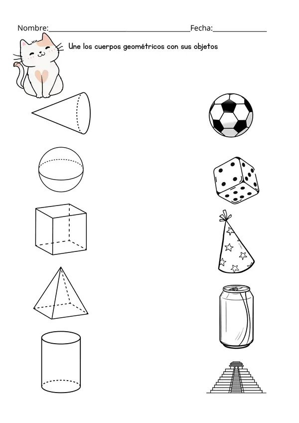 Guía de trabajo de las formas geométrica 2D y 3D primero básico ...