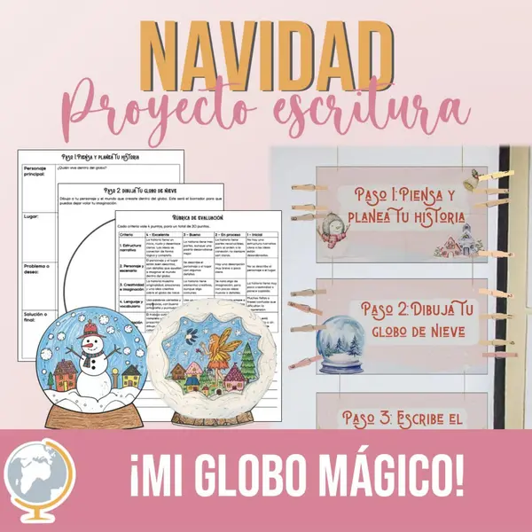 Proyecto escritura creativa Navidad: Mi globo mágico | profe.social
