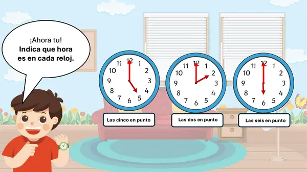 PPT Aprendamos la hora en reloj analógico | profe.social