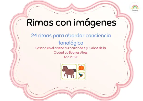 Rimas, conciencia fonológica | profe.social