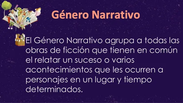 GÉNERO NARRATIVO" 6 AÑO BÁSICO 2025" | profe.social