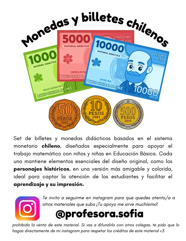 Monedas y billetes | profe.social